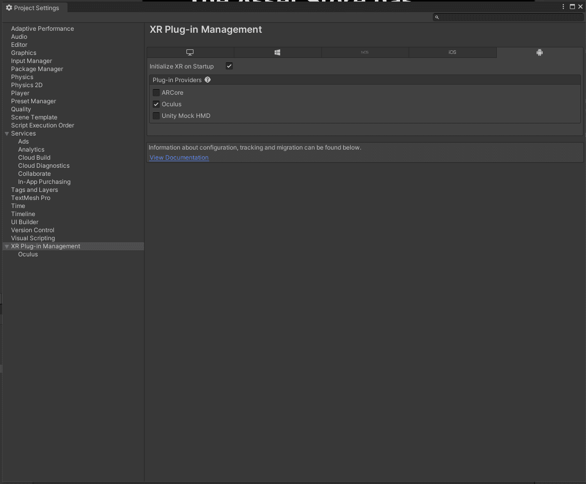 Select target device